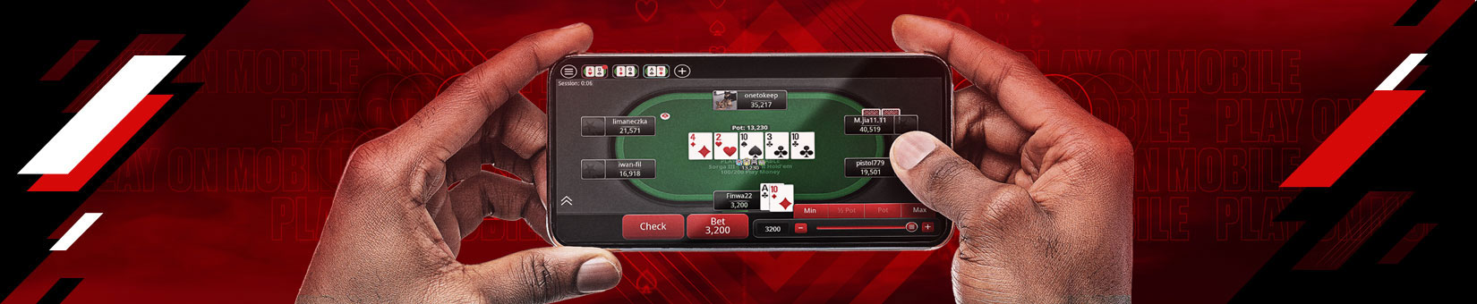 How to play on the FTR Poker mobile app